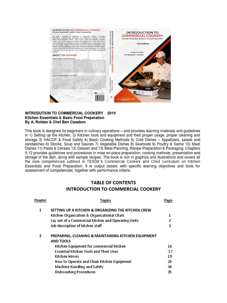 Introduction to Commercial Cookery | PDF | Cooking | Pasta