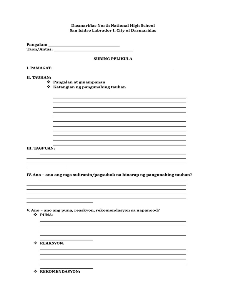 Suring Pelikula Format | PDF