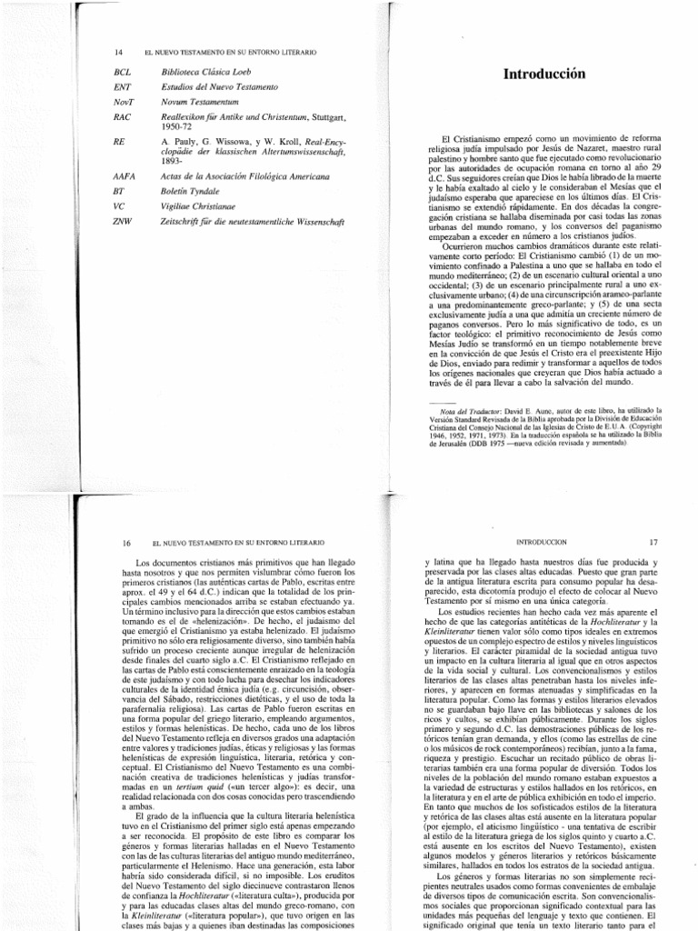 (1993) David Aune - El Nuevo Testamento en Su Entorno Literario - 15-99 ...
