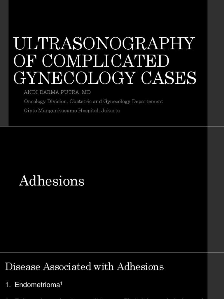 2019, Ultrasonography of Complicated Gynecology Cases | PDF | Ovarian ...