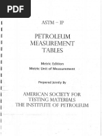 Astm-Ip (Petroleum Measurement Tables) | PDF