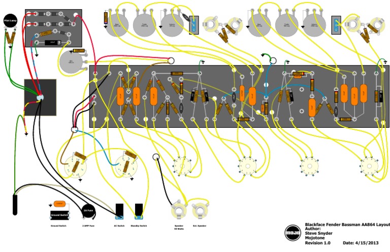 BF Bassman AA864 WD PDF | PDF | Audio Electronics | Sound Technology