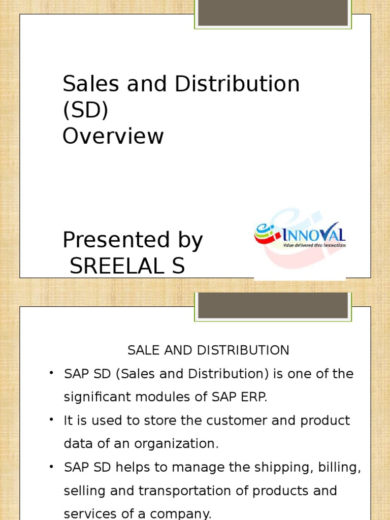 SAP SD Module Overview and Functions | PDF | Career & Growth | Business