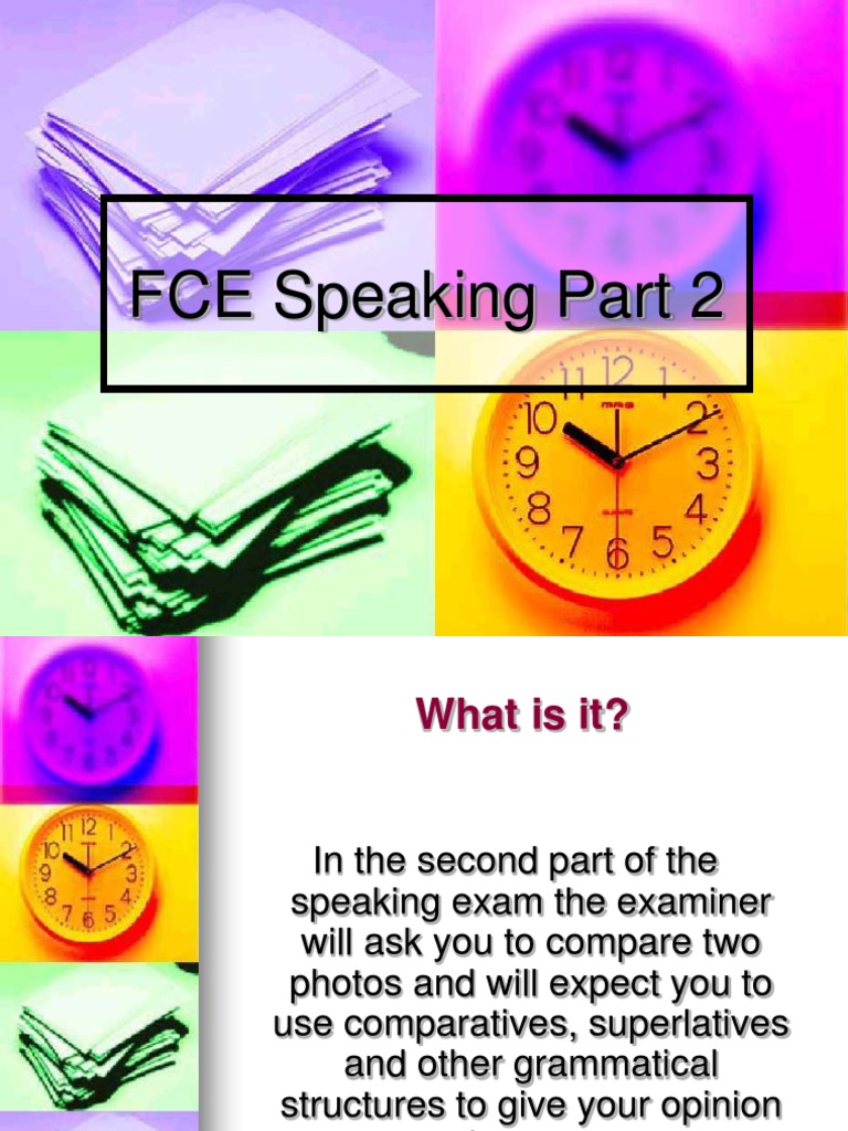 FCE Speaking Part 2: Photo Comparison Guide | PDF | Communication ...