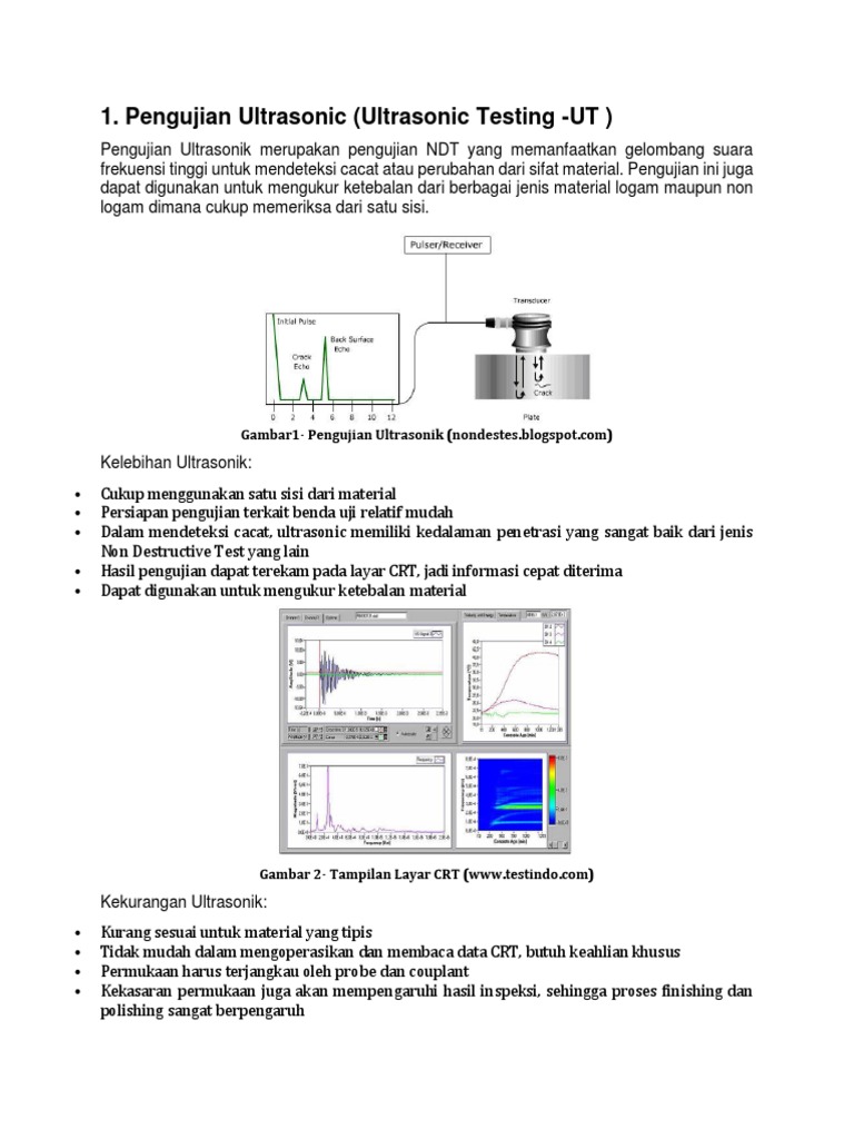 Pengujian Ultrasonic (Ultrasonic Testing - UT) | PDF