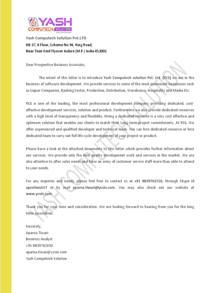 Yash Computech Solution PVT - LTD | PDF | Career & Growth | Business