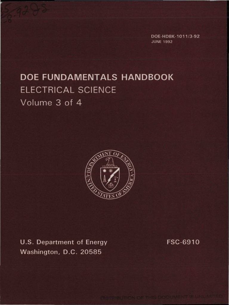 DC Fundamentals Handbook Electrical Science Volume 3 of 4 | PDF ...
