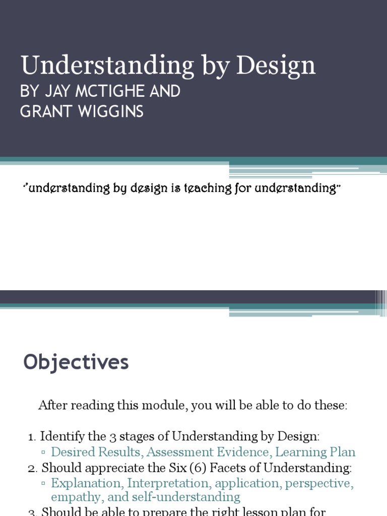 Understanding by Design | PDF | Educational Assessment | Knowledge
