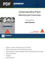 Fibermesh Sikafiber Guide and Chart | PDF | Concrete | Reinforced Concrete