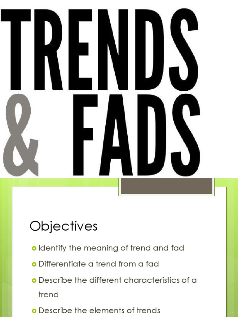 Trend and Fad Lesson 1 Week 1 2 2 | PDF | Cognition
