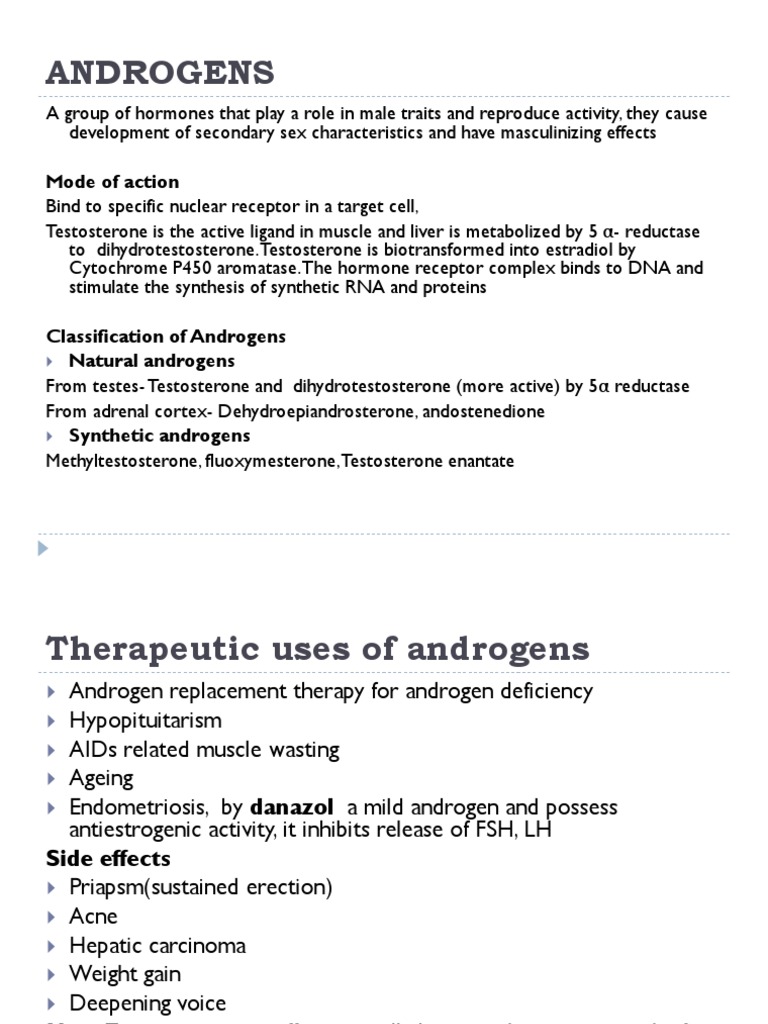 Androgens: Mode of Action | PDF | Androgen | Reproductive System