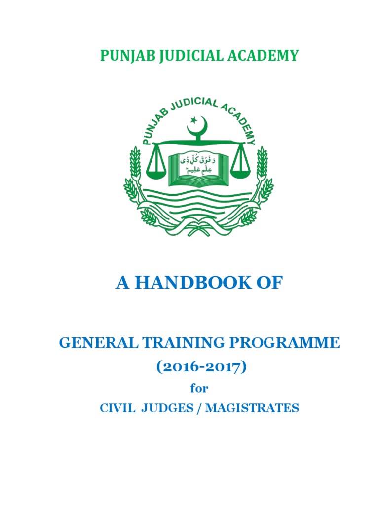 Handbook For GTP 2016 Civil Judges-Final PDF | PDF | Judgment (Law) | Judge
