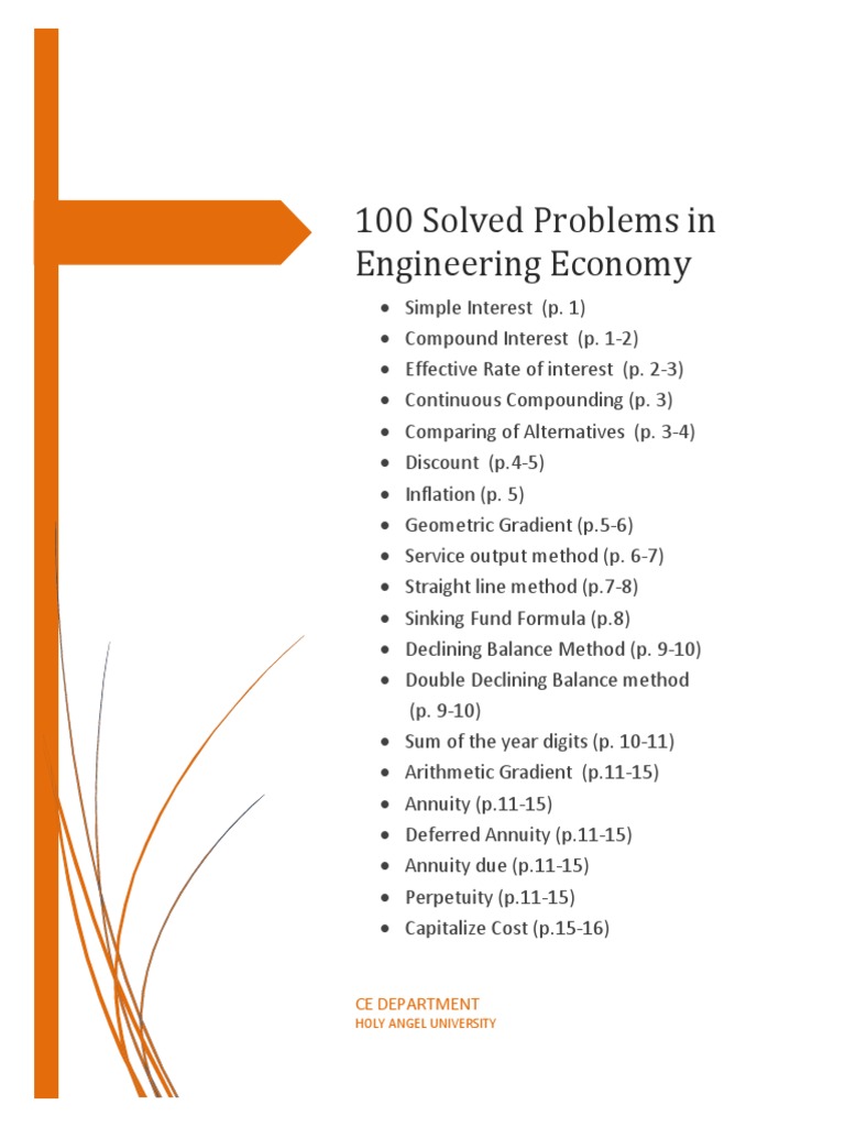 EE4 | PDF | Depreciation | Interest