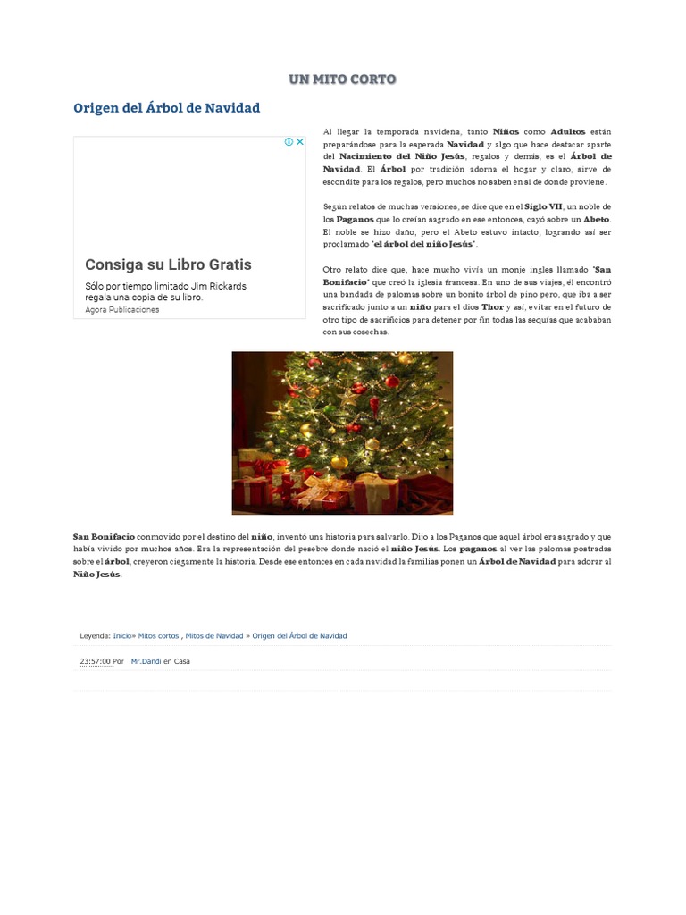 Historia del Árbol de Navidad | PDF | Árbol de Navidad | Navidad