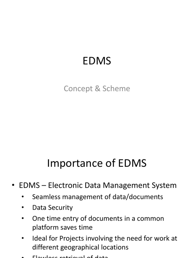 Importance of EDMS for seamless data management | PDF | Information ...