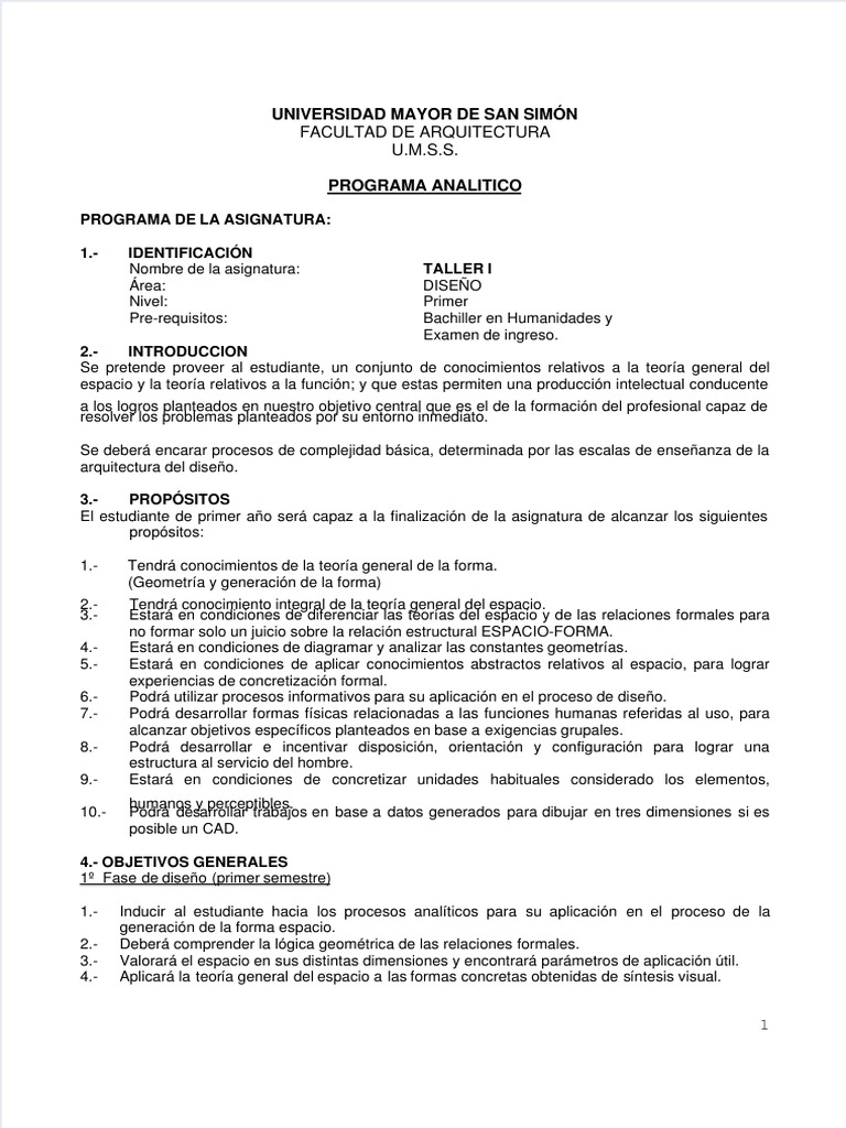 Contenidos de Materias de Arq | PDF | Espacio | Diseño