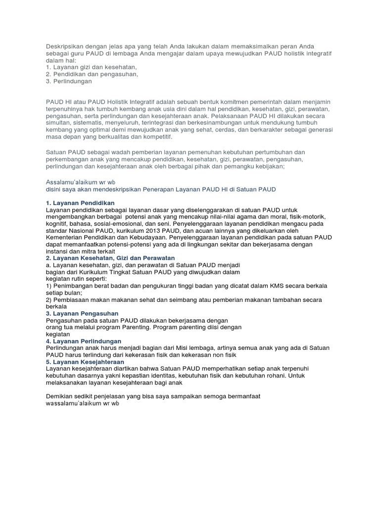 Paud Hi | PDF