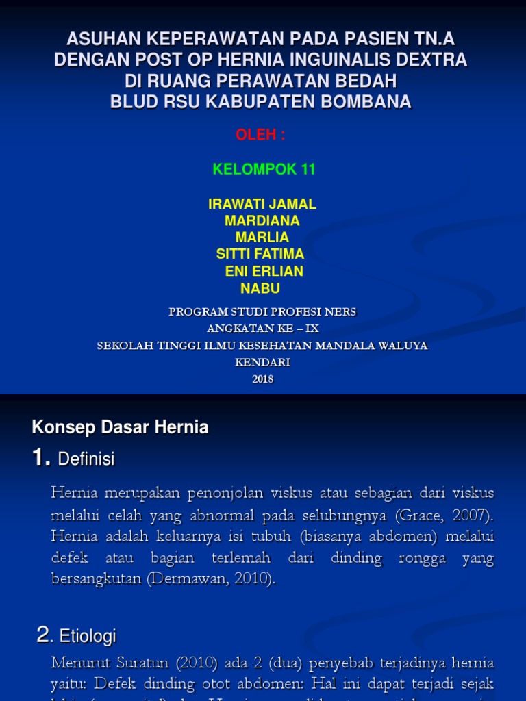 Power Point Askep Hernia | PDF