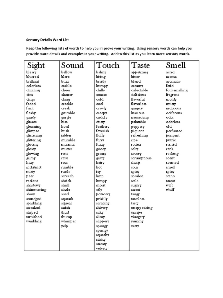 sensory-word-list-pdf-taste-brain