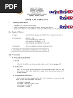 Explicit Lesson Plan for English 5 | PDF | Verb | Lesson Plan