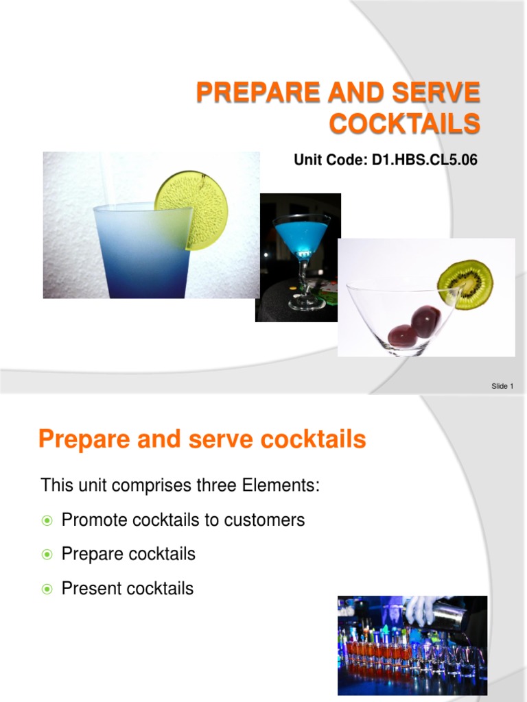 Cocktails | PDF | Cocktails | Alcoholic Drinks