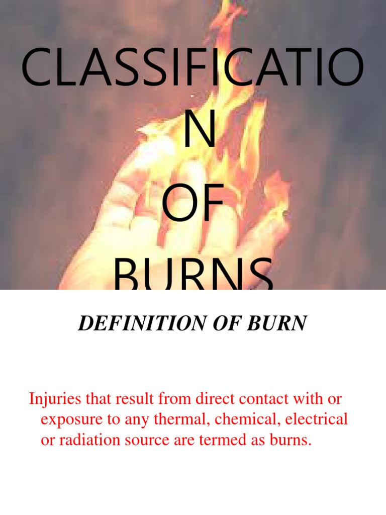 Classification of Burns | PDF | Combustion | Burn