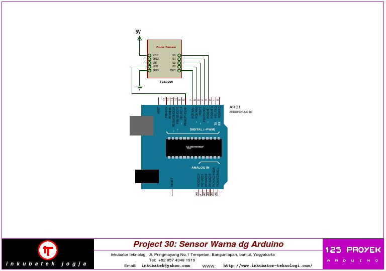 Skematik Sensor Warna | PDF | Arduino | Unit Pemrosesan Pusat (CPU)