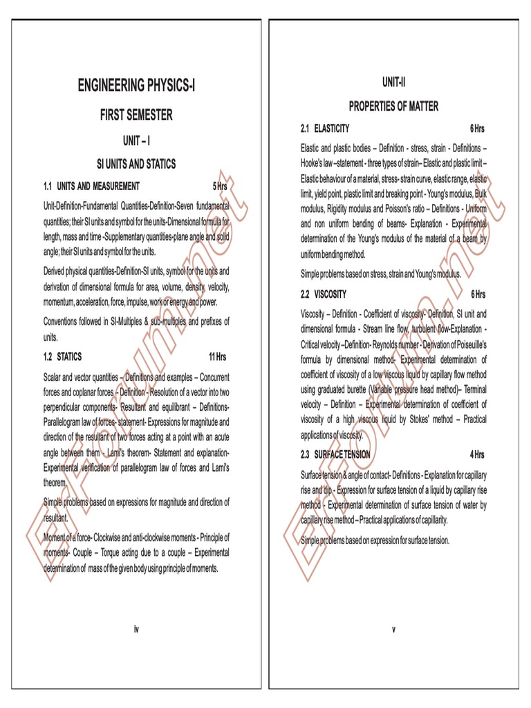 Engineering Physics 1st Year | PDF | Rotation Around A Fixed Axis ...