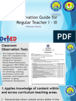 Classroom Observation Tools | PDF | Learning | Teachers