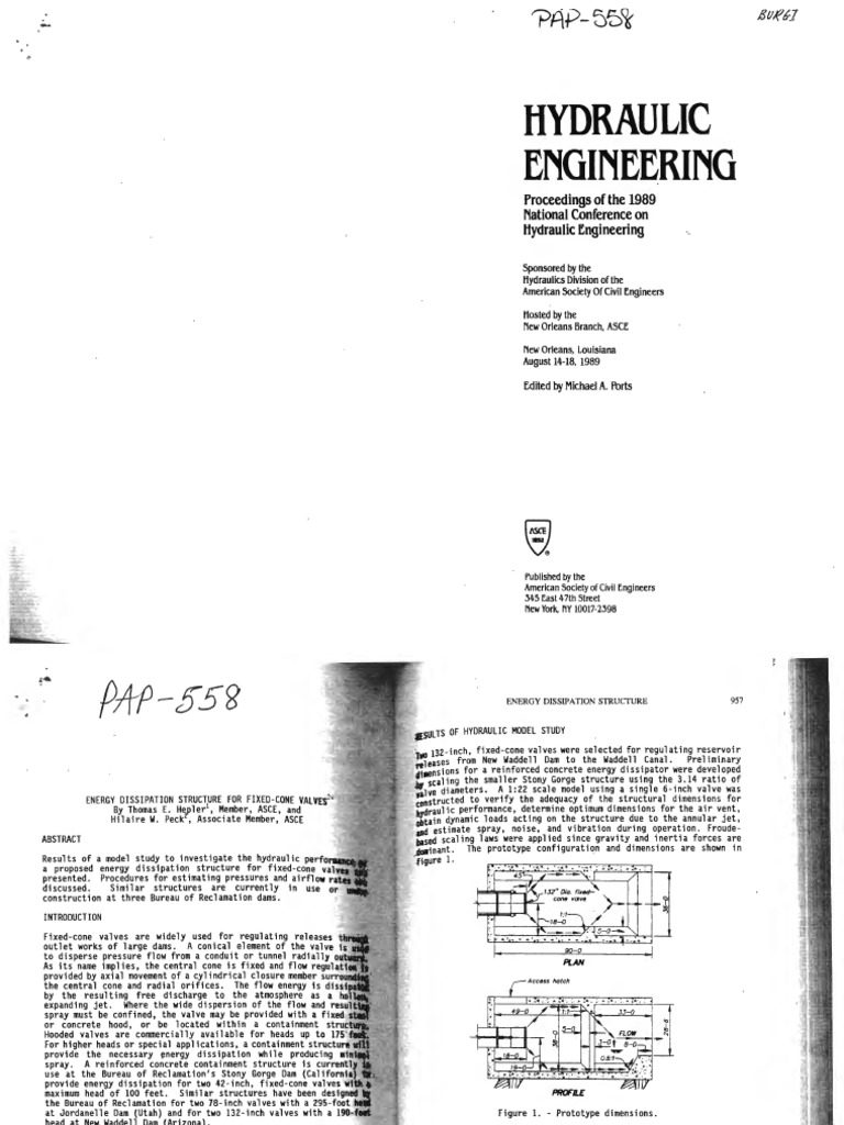 Hydraulic Engineering: Proceedings of The 1989 National Conference On ...