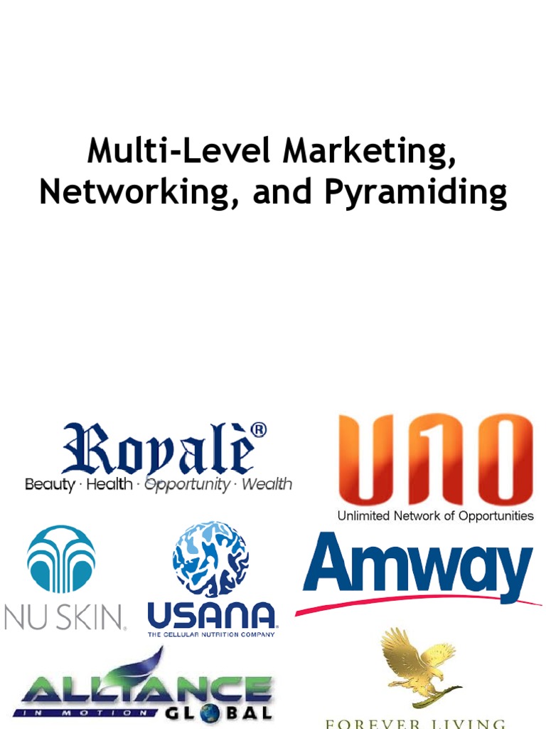 Multi-Level Marketing, Networking, and Pyramiding PDF | PDF