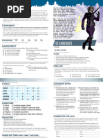 Masks - Character Sheet | PDF