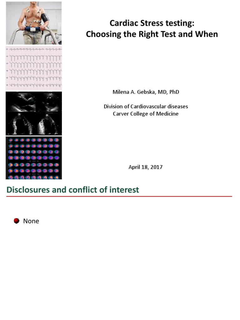 Cardiac Stress Testing - Choosing The Right Test and When | PDF ...