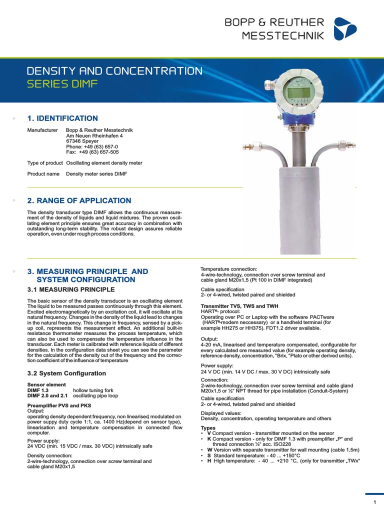 Density Meter Model | PDF | Density | Power Supply