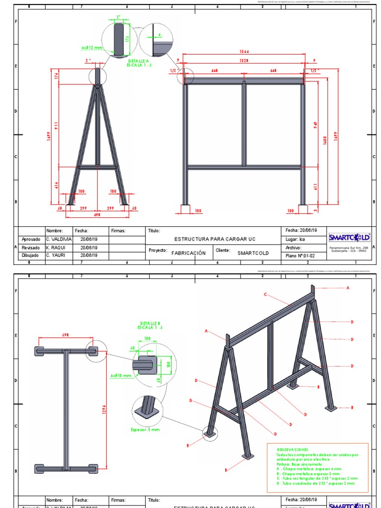 Soporte para Cargar Peso | PDF | Calefacción eléctrica | Metalurgia