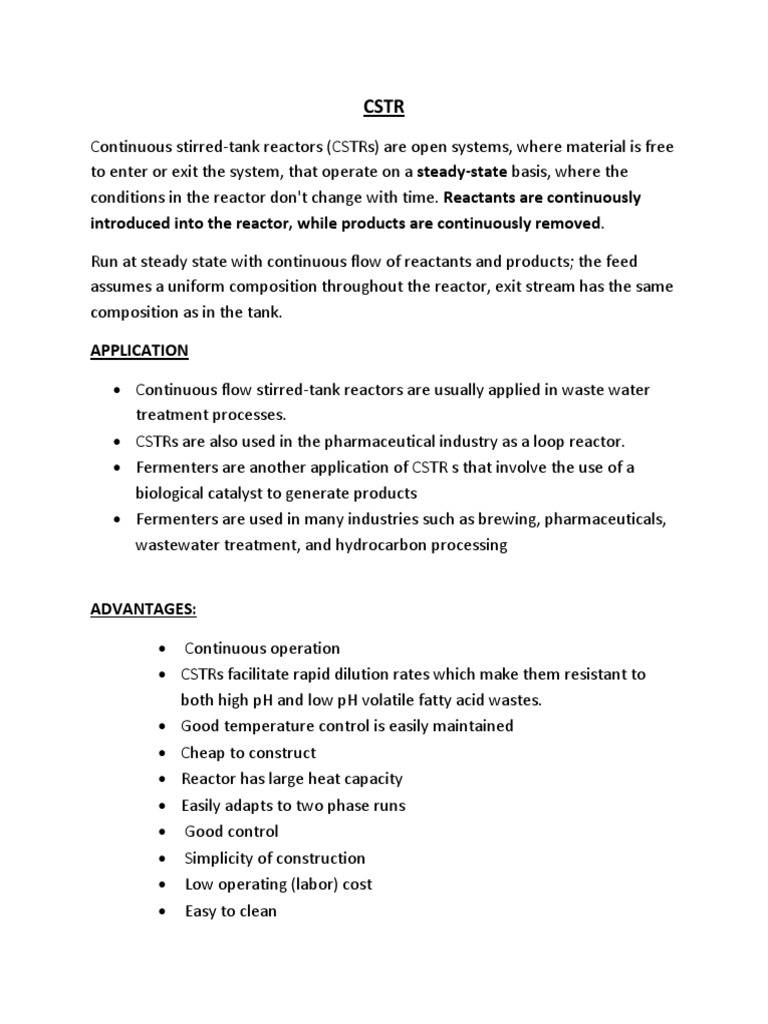 CSTR