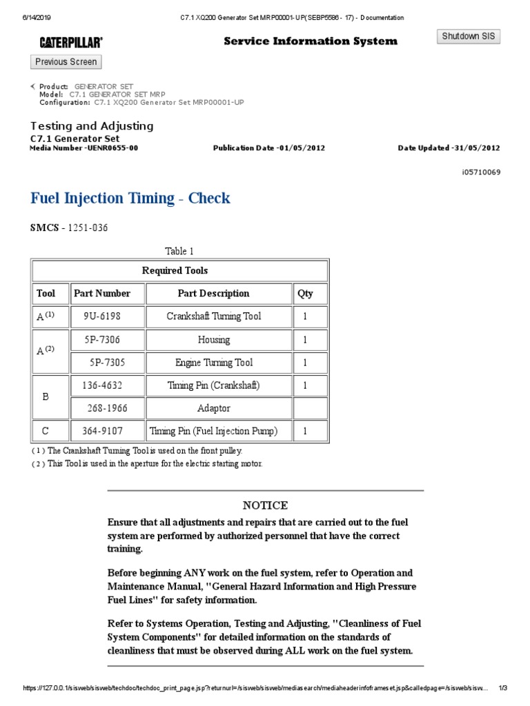 Fuel Injection Time Test | PDF | Fuel Injection | Internal Combustion ...