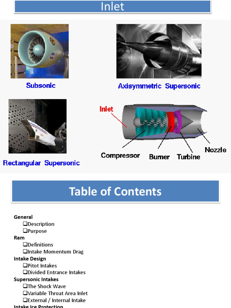 Inlet | PDF | Aerodynamics | Supersonic Speed
