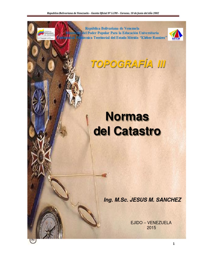 Normas Del Catastro | PDF | Geodesia | Venezuela