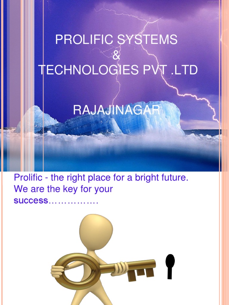 A Comprehensive Overview of Prolific Systems and Technologies Pvt. Ltd ...