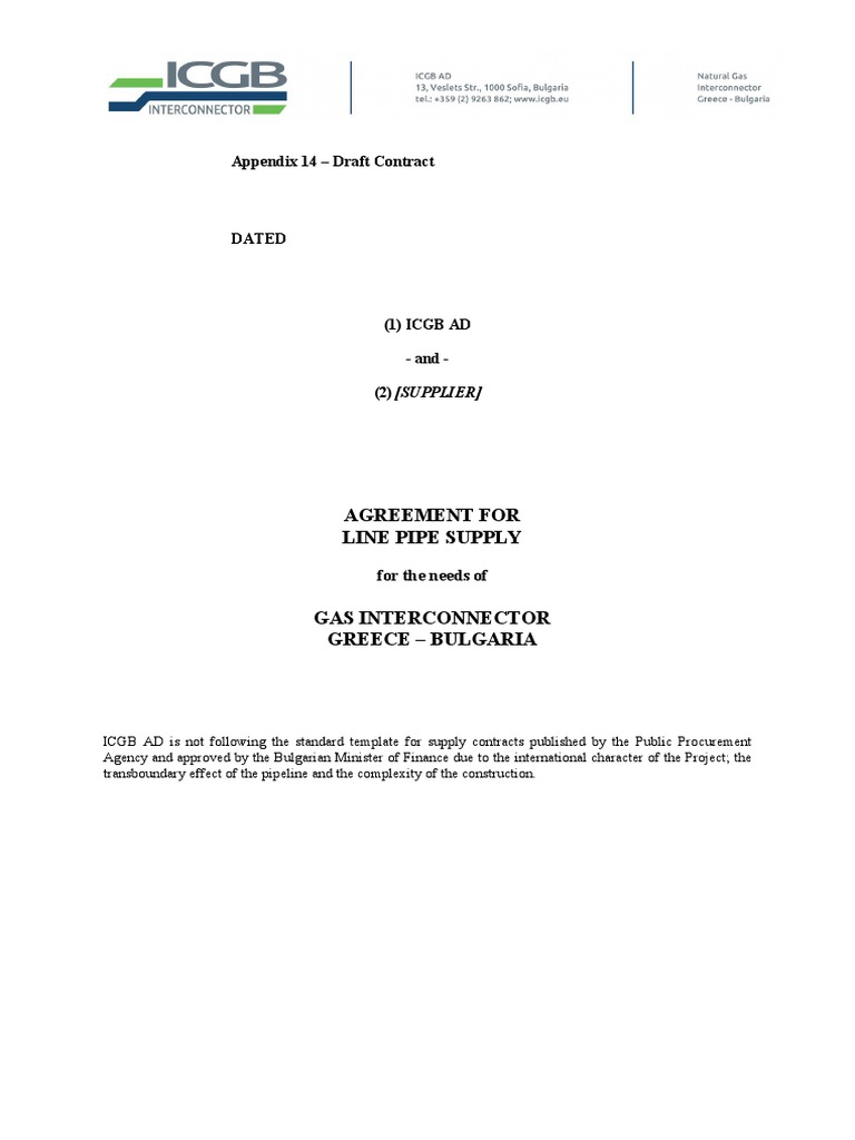 Pipeline Supply | PDF | Breach Of Contract | License