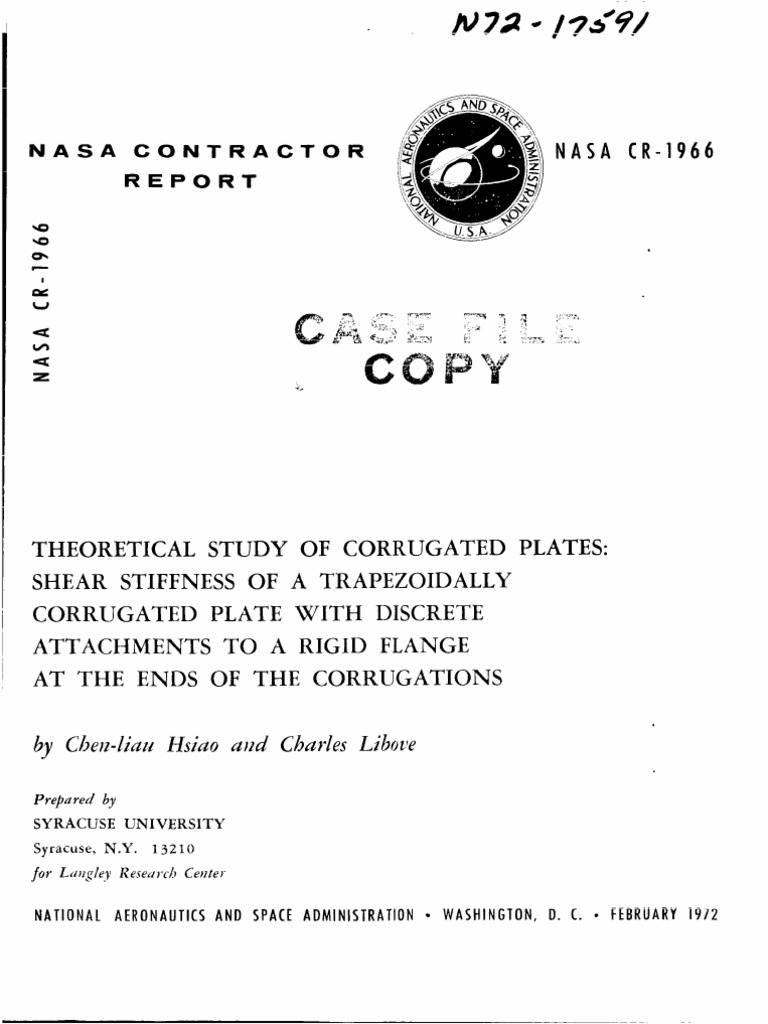 Nasa 1972009941 | PDF | Equations | Physics