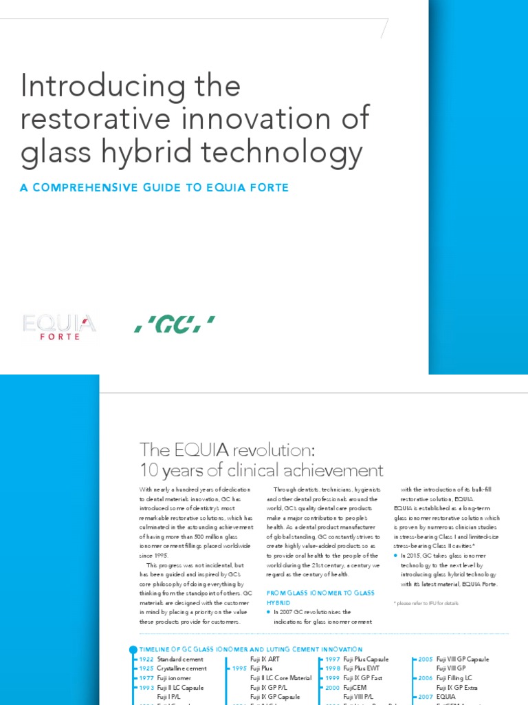 LFL A Comprehensive Guide To EQUIA Forte en PDF | PDF | Dental ...