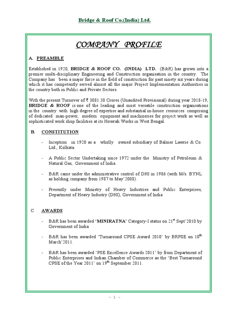 Tender Company Profile 67 | PDF | Enterprise Resource Planning ...
