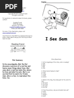 Short A Phonics Story for Kids | PDF | Language Arts & Discipline ...