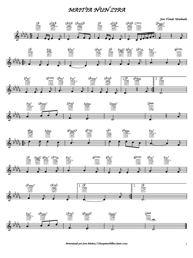 DB Maitia Nun Zira Armonizacion Josu | PDF