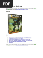 Battlefield Support Rules for BattleTech | PDF | Artillery | Tanks