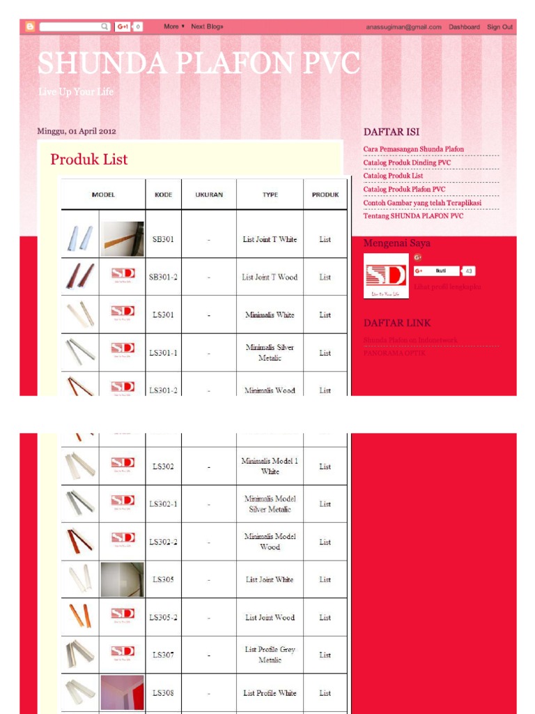 Shunda Plafon PVC | PDF