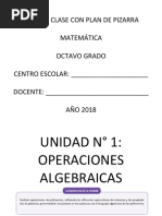 Plan de Clases de MATEMATICAS 7mo Grado | PDF | Porcentaje | Exponenciación