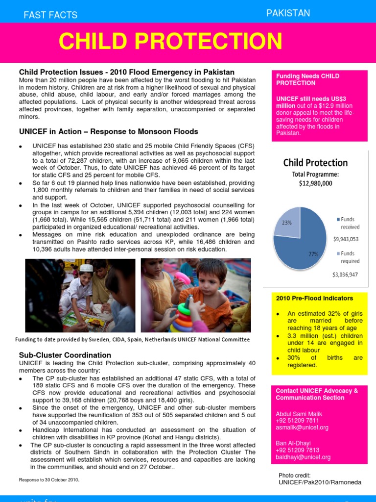 UNICEF Child Protection Fast Facts Oct 2010 | PDF | Child Protection ...